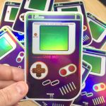 Holographic Gameboy Sticker - Shut Up And Take My Yen