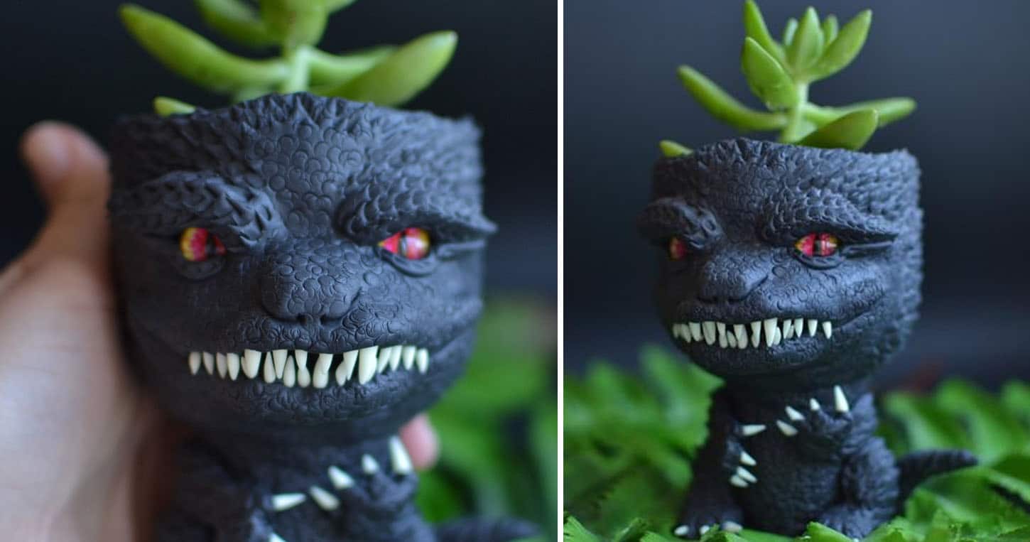 Godzilla Planter - Shut Up And Take My Yen