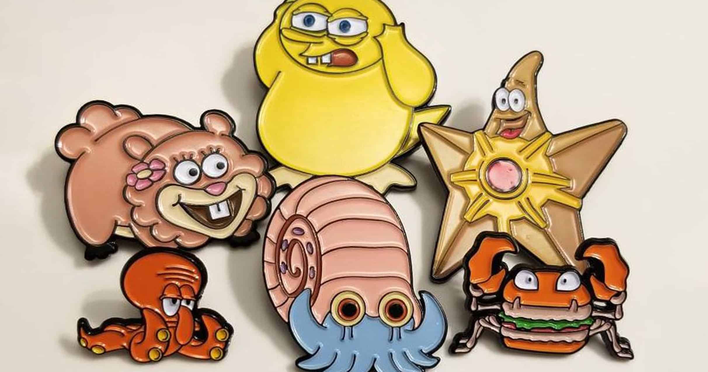 Pokemon X Spongebob Pins - Shut Up And Take My Yen