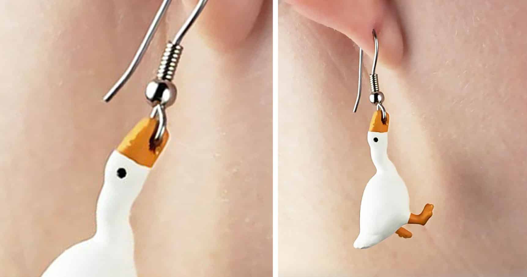 Goose Earrings - Shut Up And Take My Yen